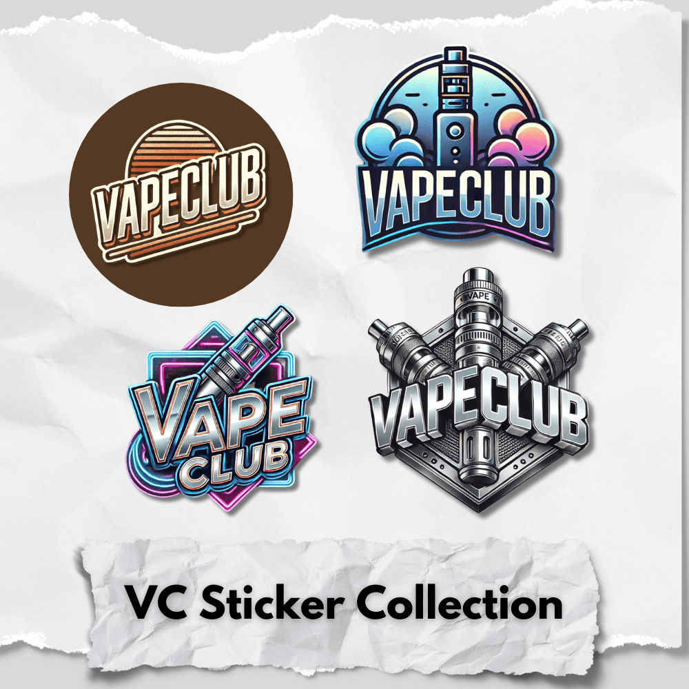 รับฟรี! สติ๊กเกอร์ VC Collection ใหม่ล่าสุด! - VAPECLUBTHAILAND